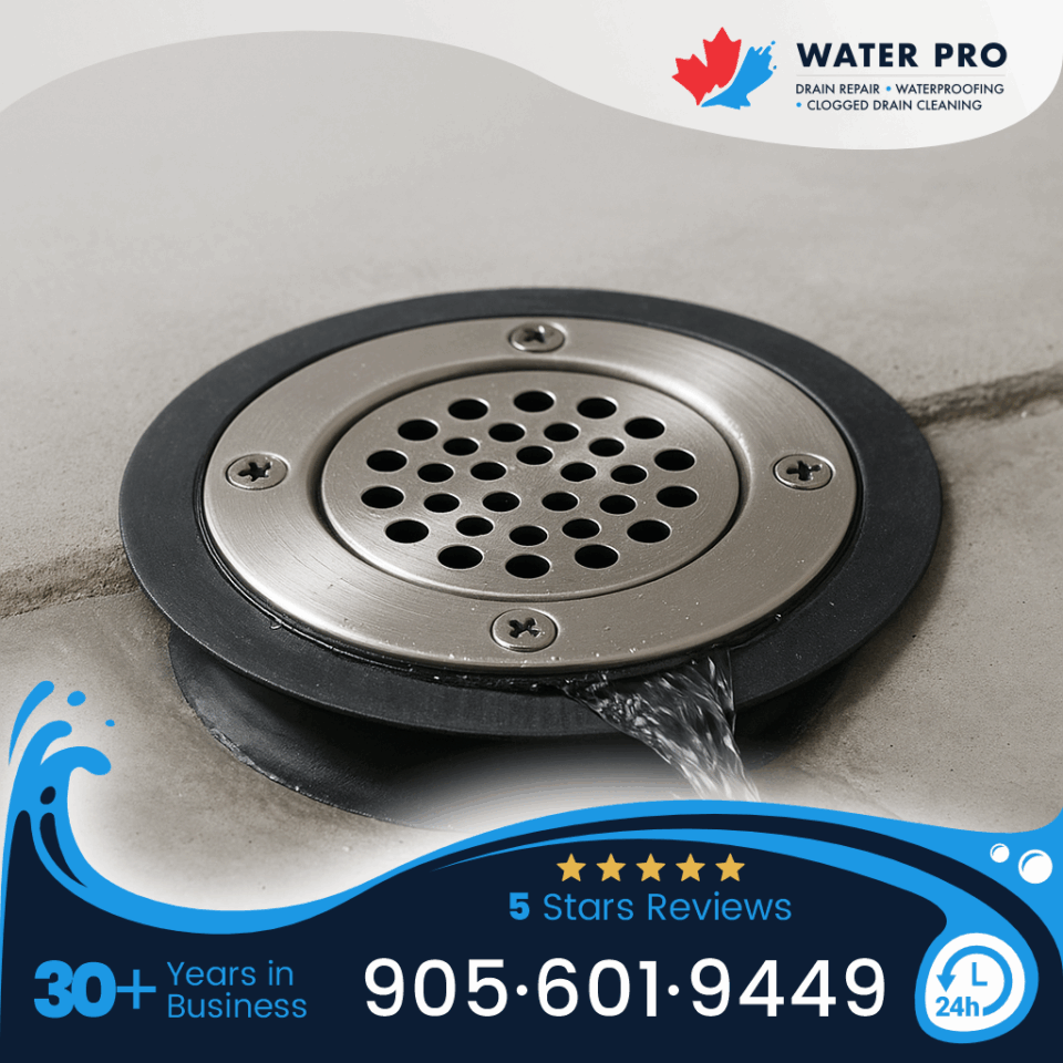 Drain Power Flashing To Stop Basement Leaks Fast - Water Pro Master Corp